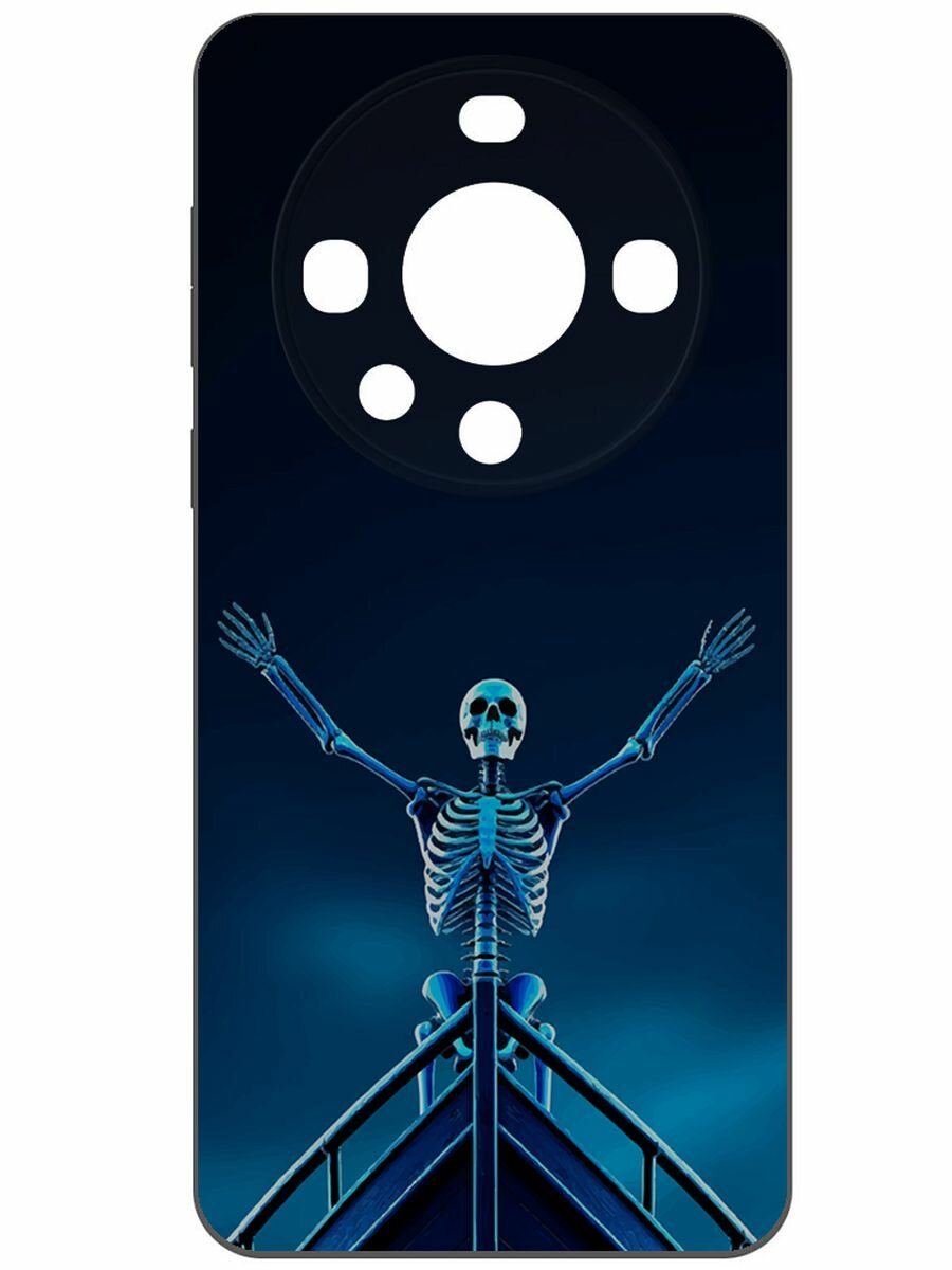 Чехол-накладка Krutoff Soft Case Титаник на дне для Huawei Mate 60 черный