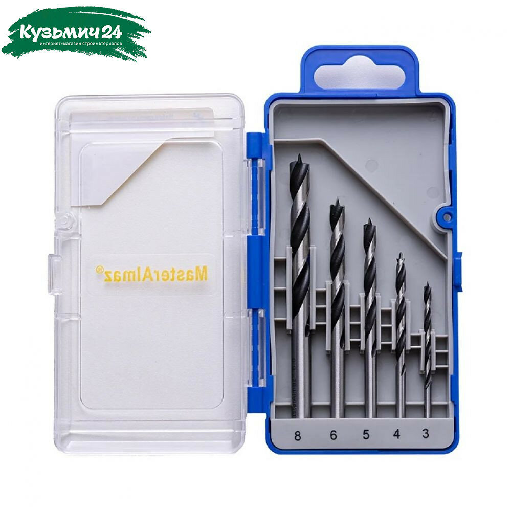 Набор сверл по дереву Мастер Алмаз 5 шт. 10507811