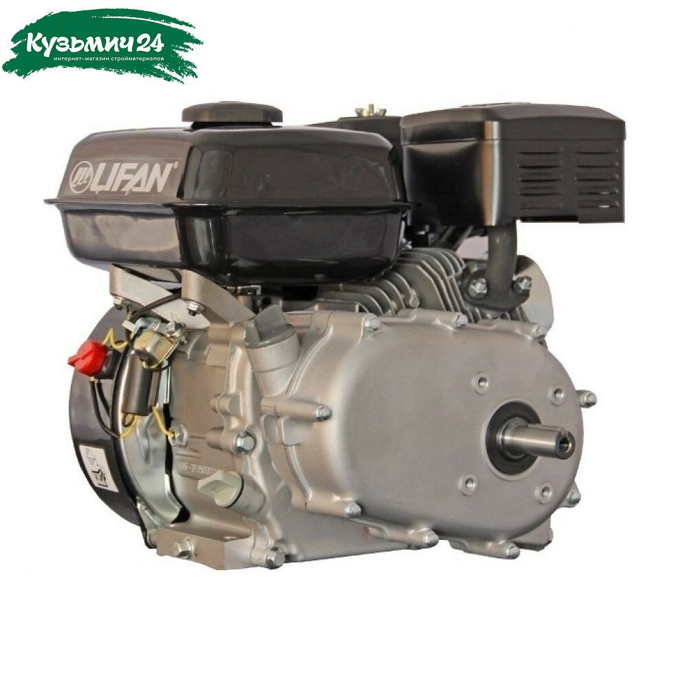 Двигатель бензиновый LIFAN 170F-R понижающий редуктор, 7л. с, вал 20 мм, 1 шт.