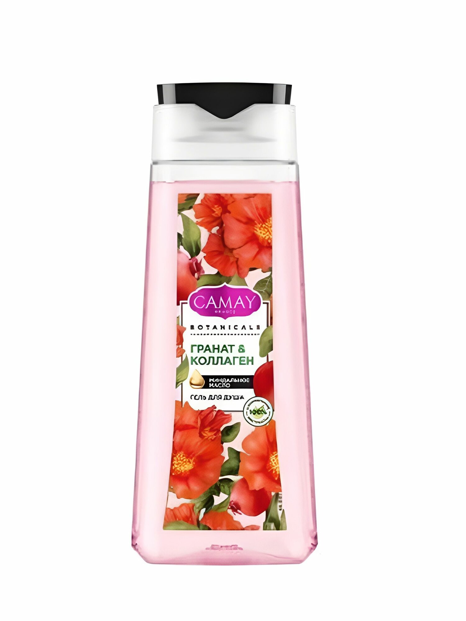 Гель для душа женский парфюмированный CAMAY BOTANICALS Цветы граната, 250 мл
