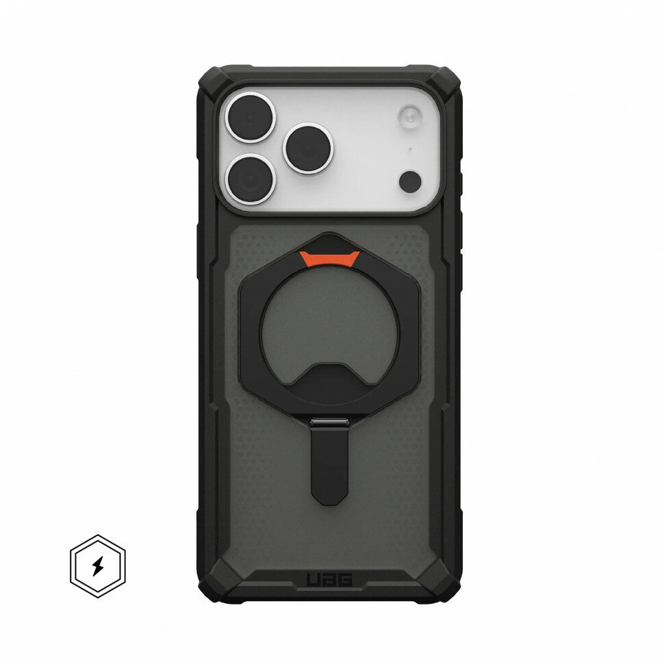 Чехол UAG Plasma XTE для iPhone 17 Pro Max черный/оранжевый (Black/Orange)