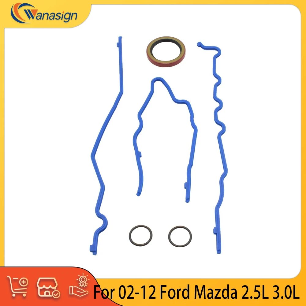 Комплект прокладок крышки ГРМ подходит для 2,5 3,0 л V6 GAS DOHC для 02-12 FORD ESCAPE FUSION MAZDA MPV LINCOLN ZEPHYR MERCURY 3.0L 2.5L