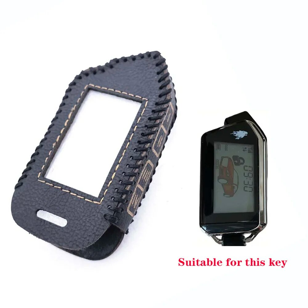 Для Scher-Khan Mobicar A B 1 2 3 M10 M20 двусторонняя автомобильная сигнализация, новые кожаные чехлы для автомобильных ключей, защитная крышка с ЖК-дисплеем и пультом дистанционного управления