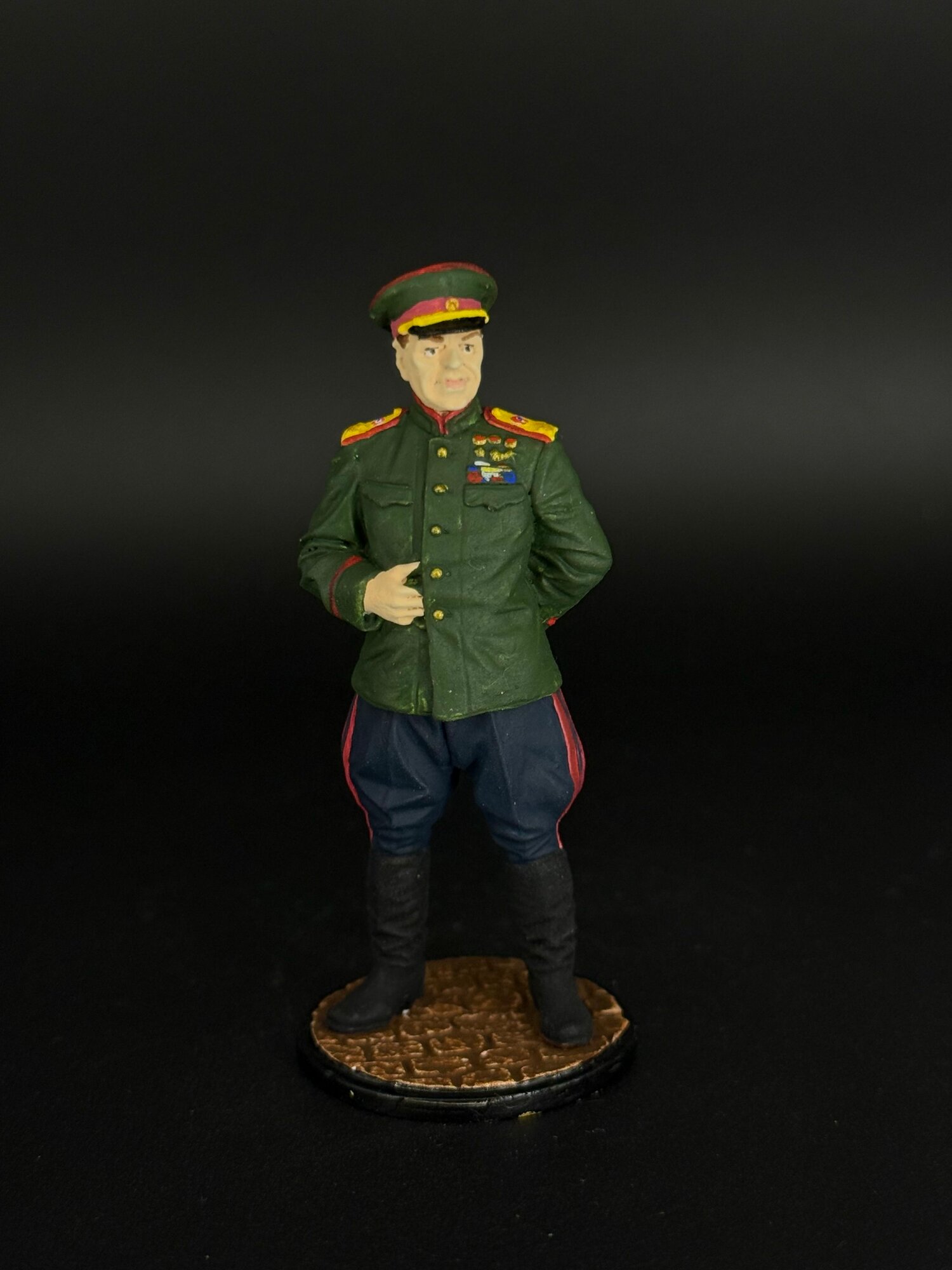 Коллекционный оловянный солдатик Маршал Советского Союза Г. К. Жуков, 1945 7 см масштаб 1:30 ручная роспись