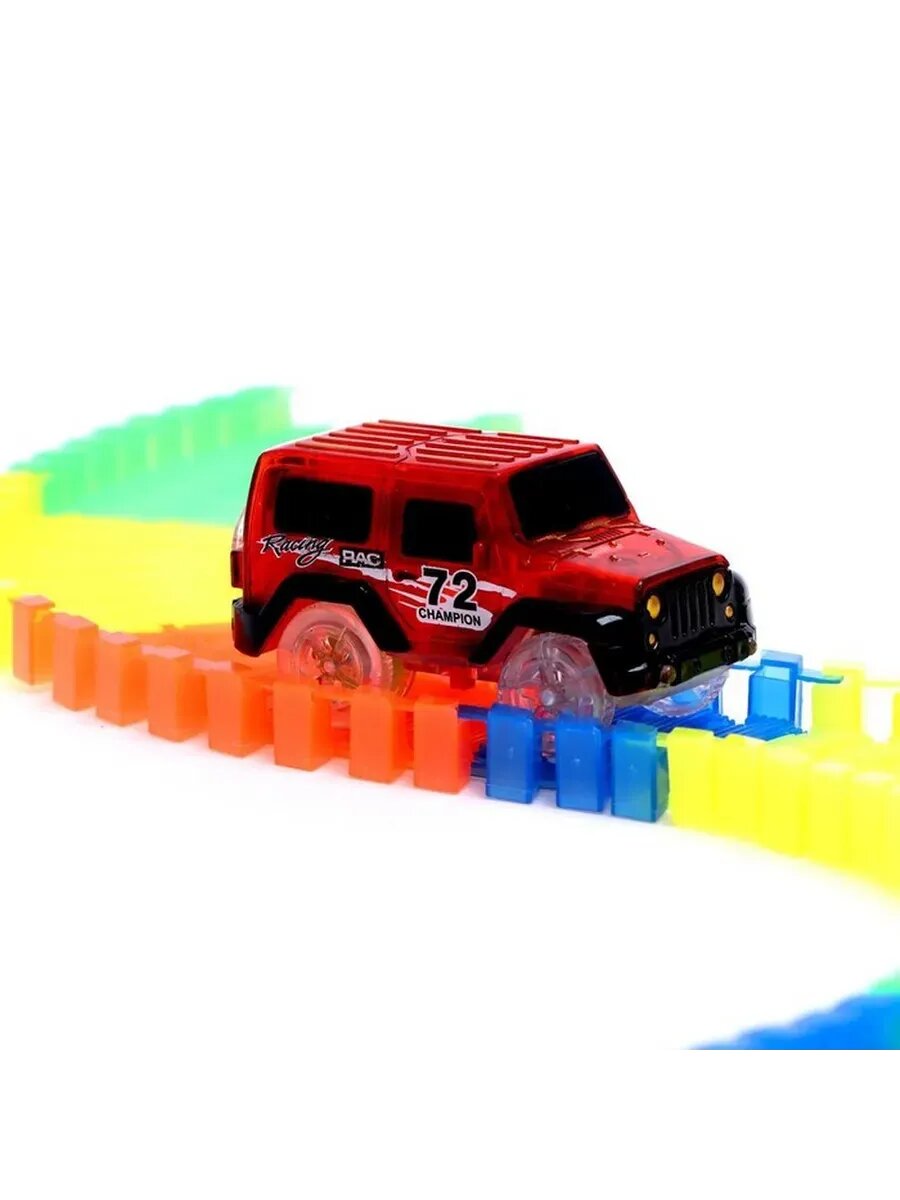 Гибкий светящийся автотрек для малышей