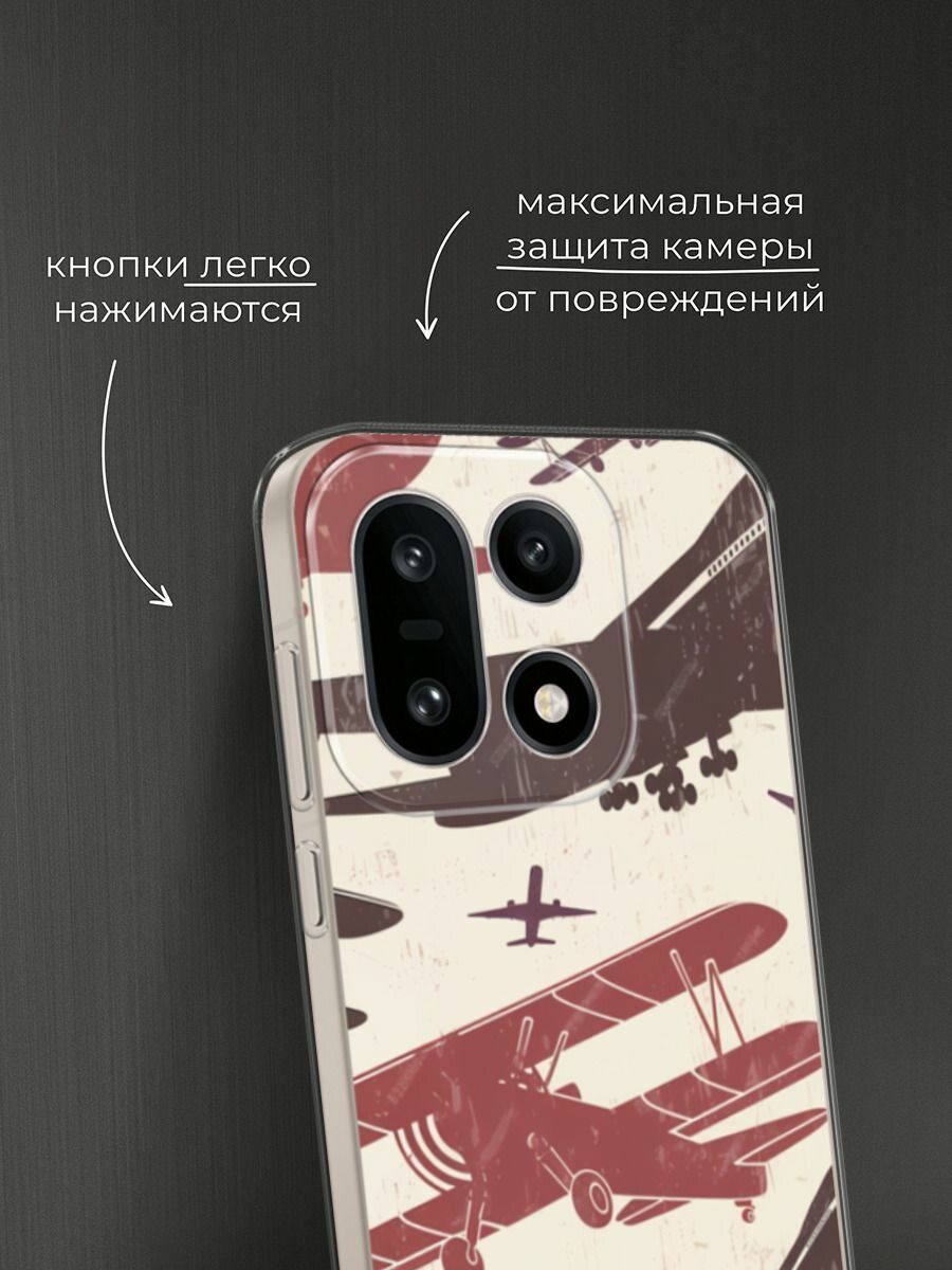 Чехол на OnePlus 15 / Ван Плас 15 с принтом Самолёты паттерн 1 — фото 1