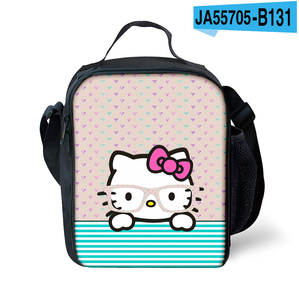 Трансграничный хит продаж, милый HelloKitty, сумка для обеда Hello Kitty, сумка для льда, студенческая сумка для еды, мультяшная сумка на плечо