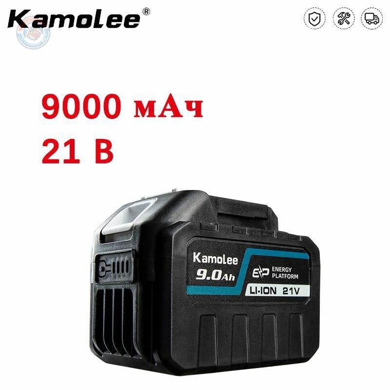 Аккумулятор для электроинструмента 18В 21В 24В, литий-ионный, 3.0-9.0 Ач, универсальная замена для шуруповерта, дрели, болгарки, пилы, долговечный и мощный