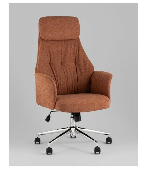 Кресло офисное Нобрес терракотовый ткань