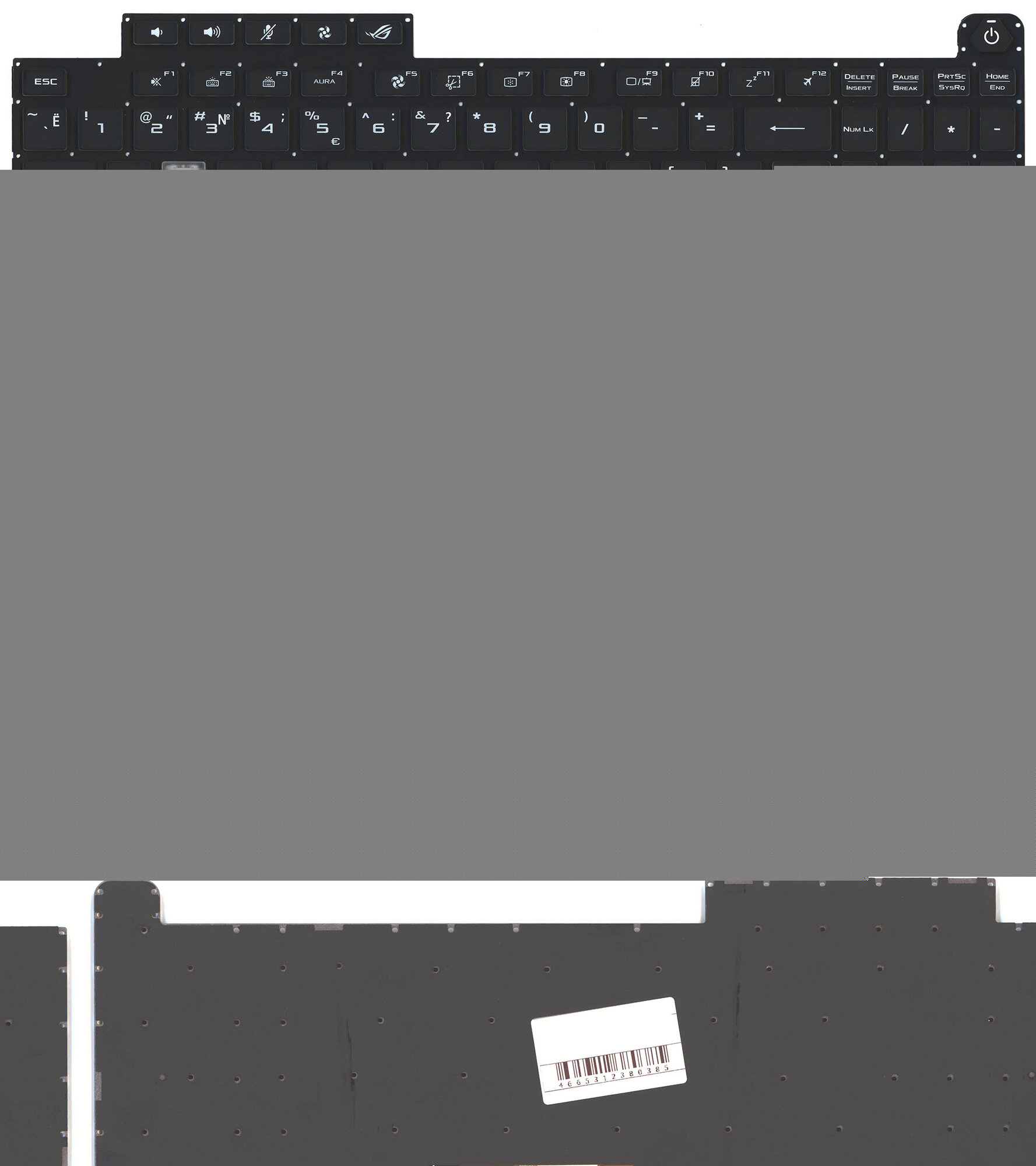 Клавиатура для Asus ROG Strix G17 G713R с подсветкой p/n: 90NR08J4-R32RU0