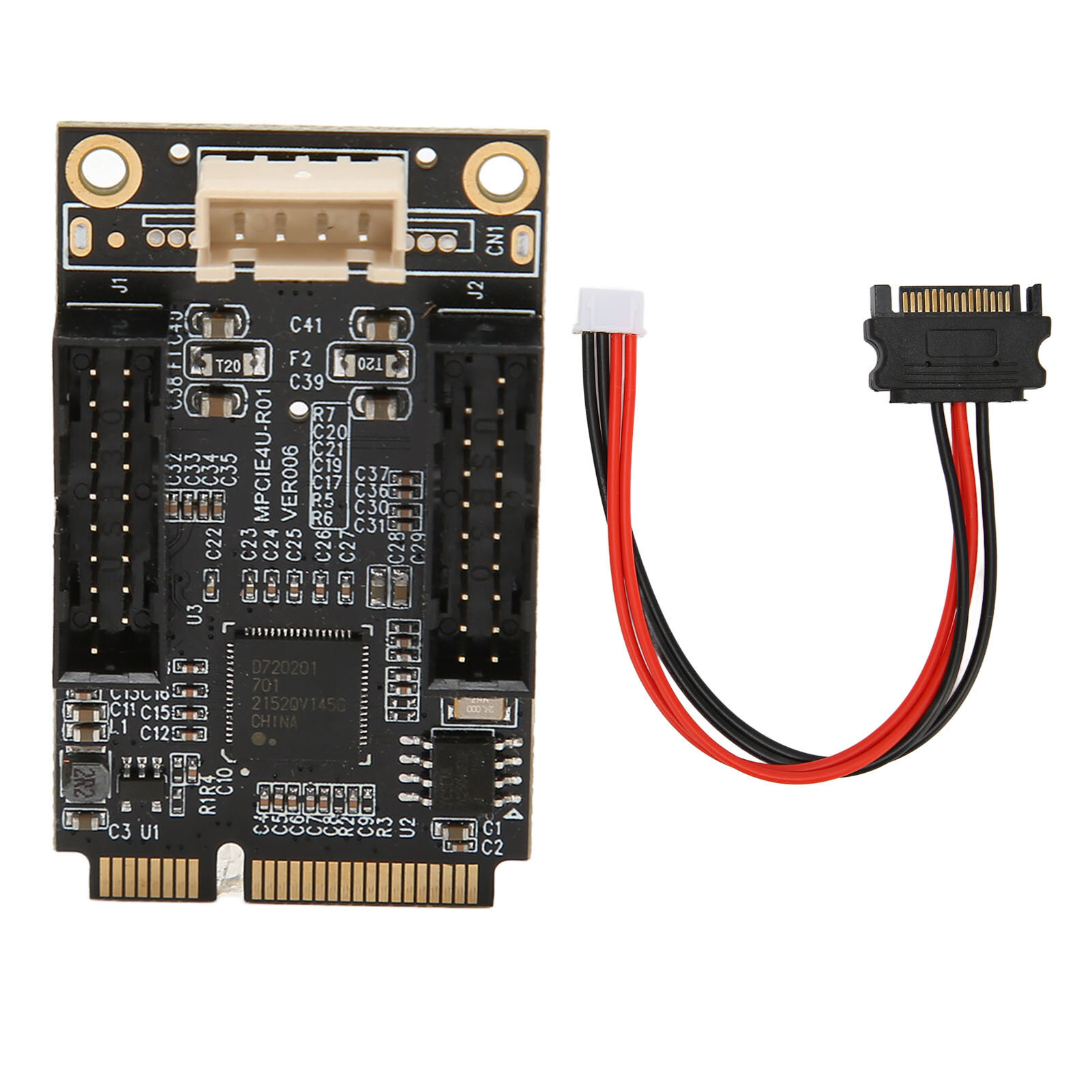 Mini PCIe To USB3.0 Фронтальная карта расширения Двойной 19PIN 5 Гбит / с.