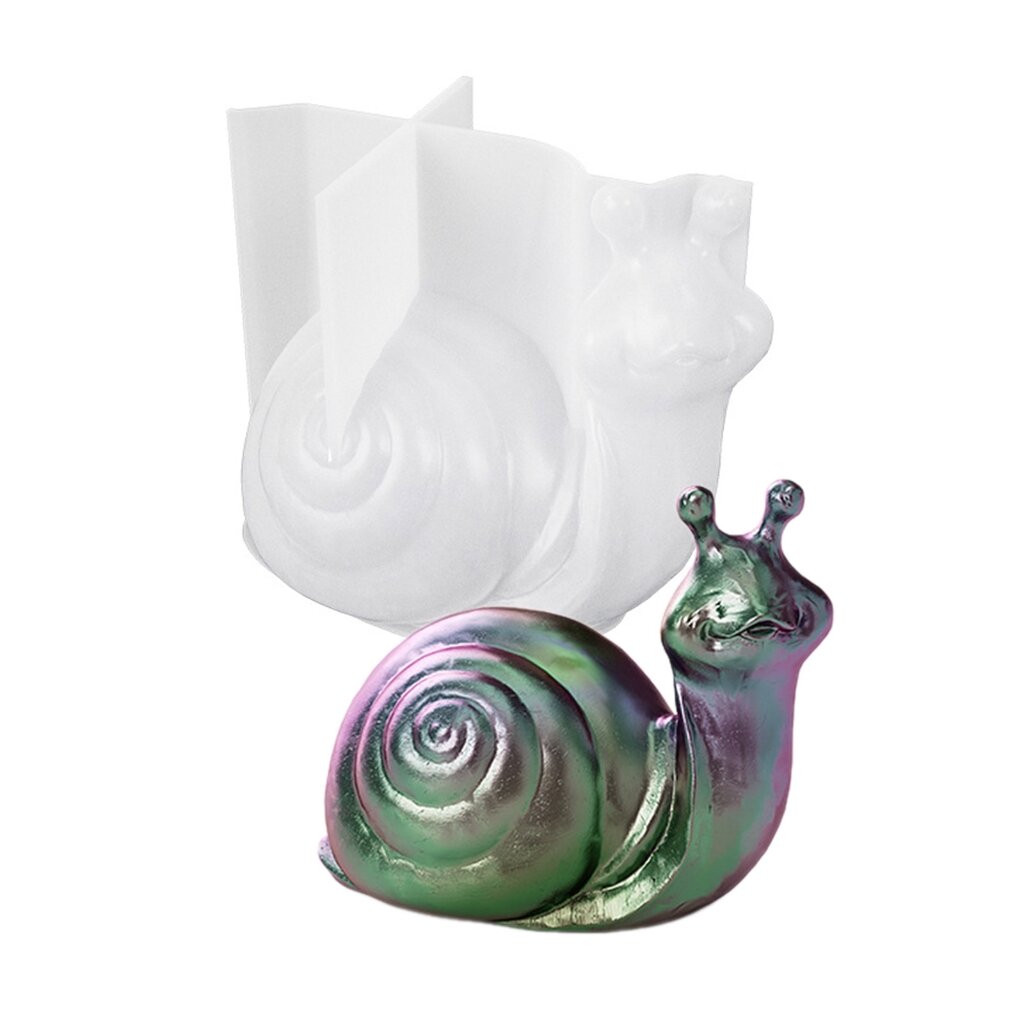 3D силиконовая форма для улитки, инструмент для изготовления форм для животных, форма для смолы и гипса, настольные украшения для дома.