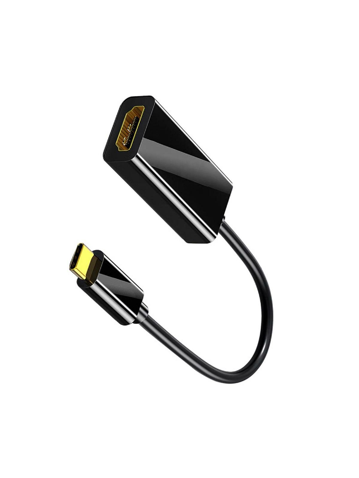 USB C To HDTV Adapter, 4K Type C to HDTV Video Converters Screen Mirroring Function For Phone Laptop Tablets