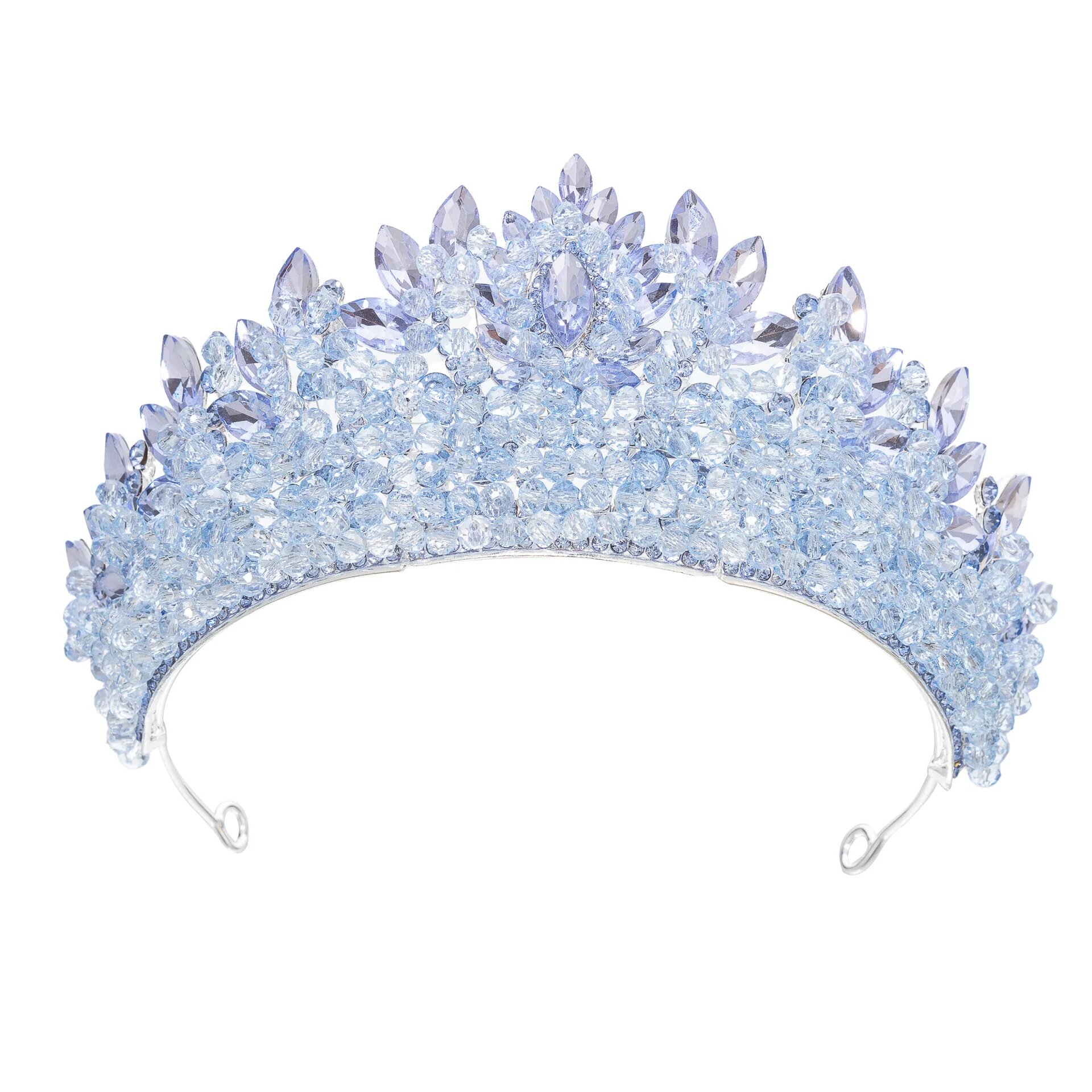 Корона для волос, металл 8, Swarovski кристаллы