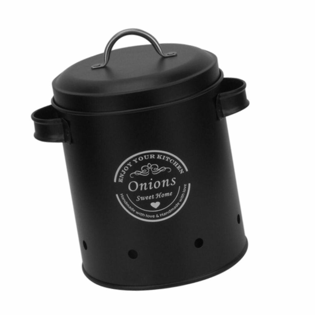 Винтажный Фермерский Жестяной Контейнер Кухонные Емкости Для Хранения Картофеля И Лука