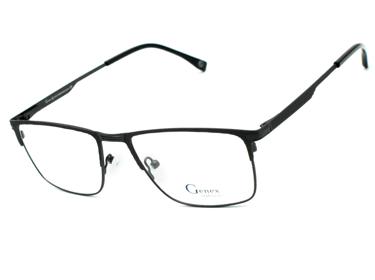 Оправа для очков Genex G-1387 C015 пол Мужской форма оправы Прямоугольная цвет оправы Чёрный