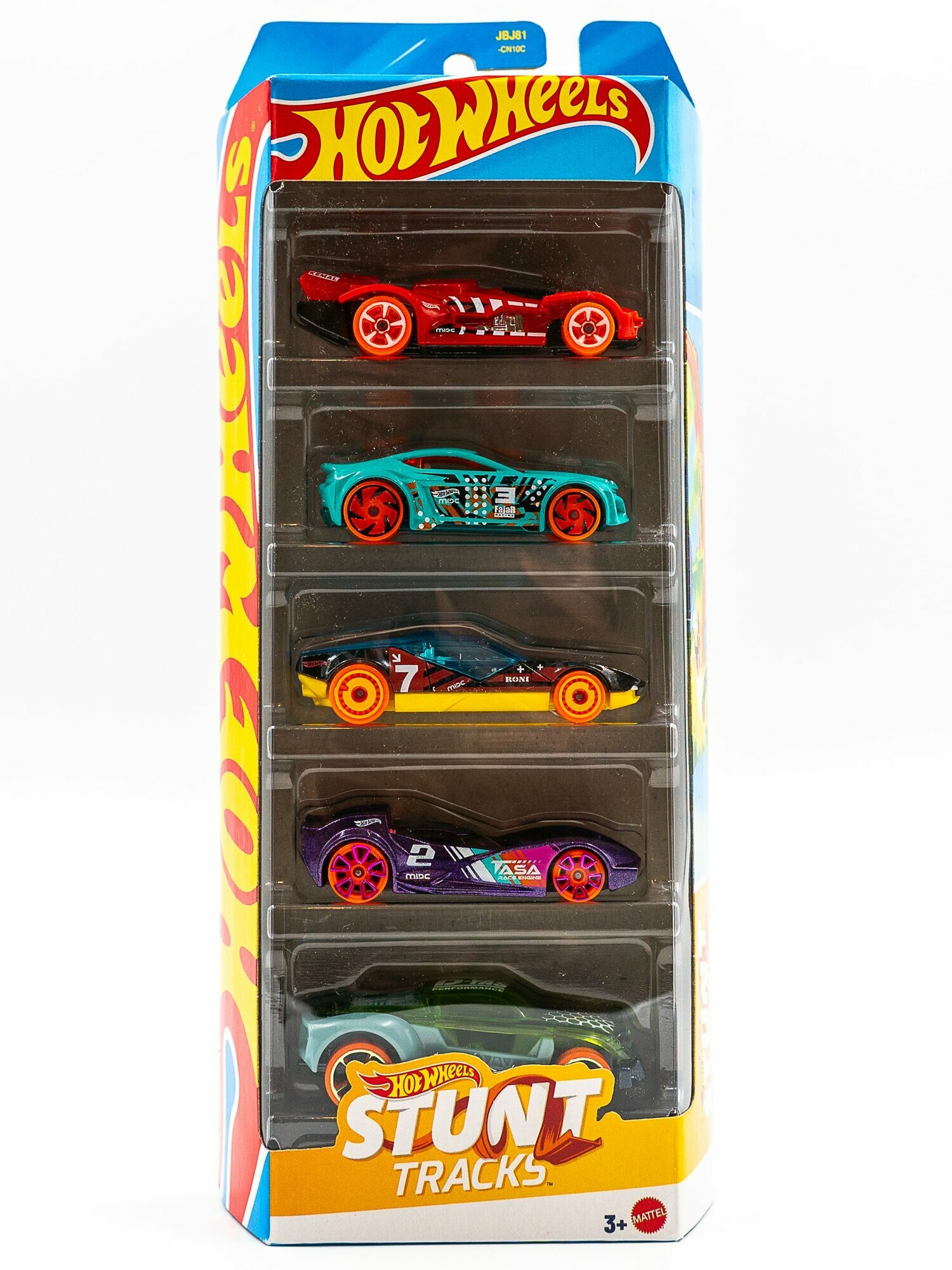 Набор Hot Wheels для треков Хот Вилс машинки 5 штук Серия Stunt Tracks 2025
