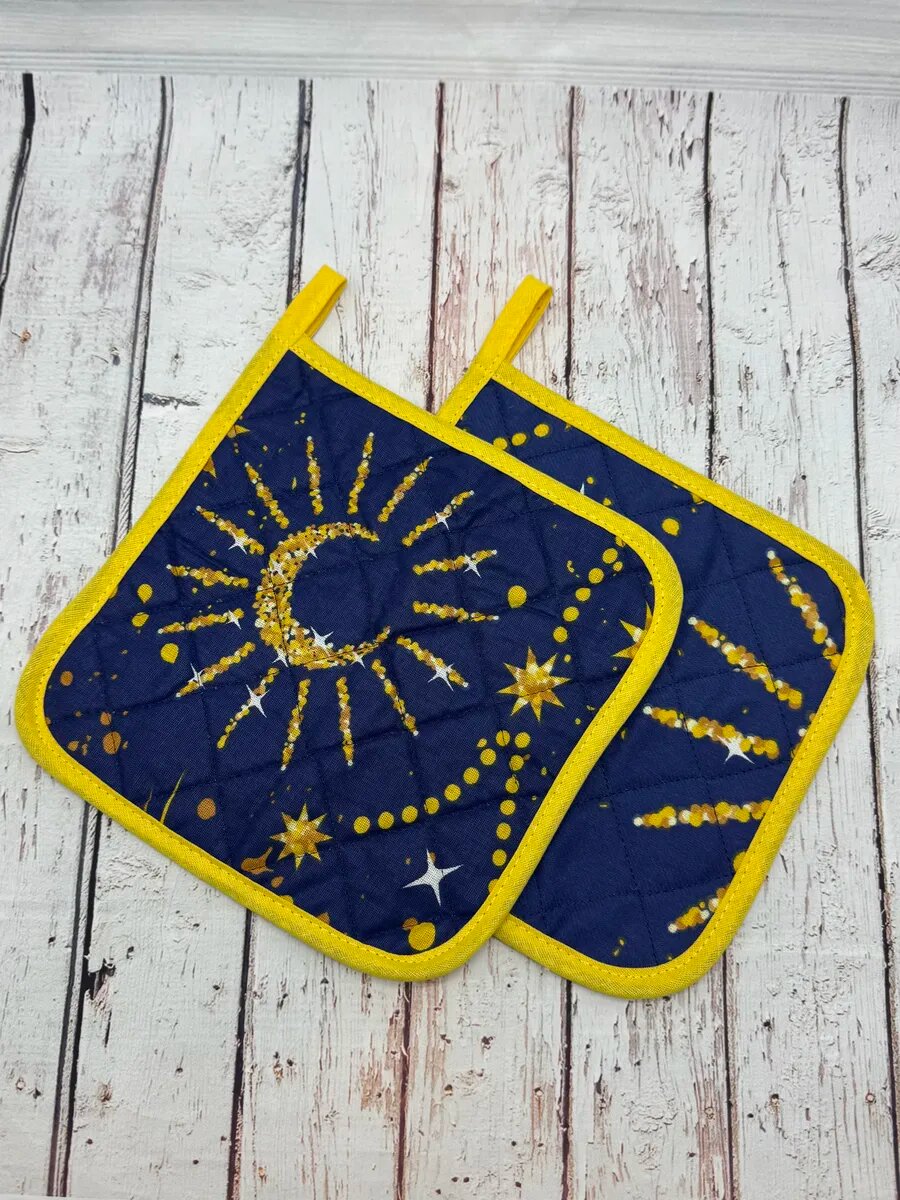 Прихватка кухонная квадратная 2 шт 19*19