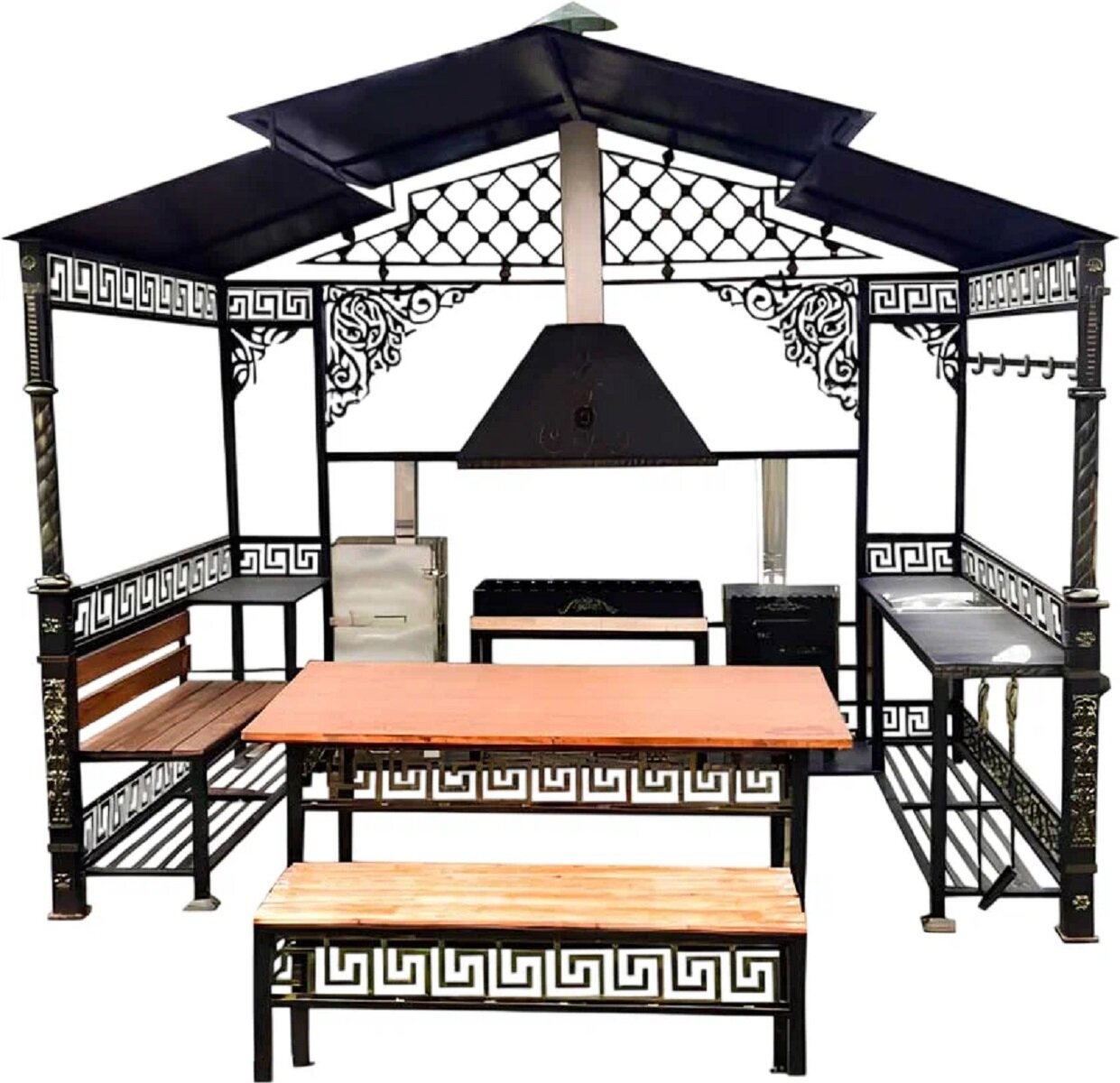 Мангальный переносной комплекс "Лаура Плюс" с жаровней и печью