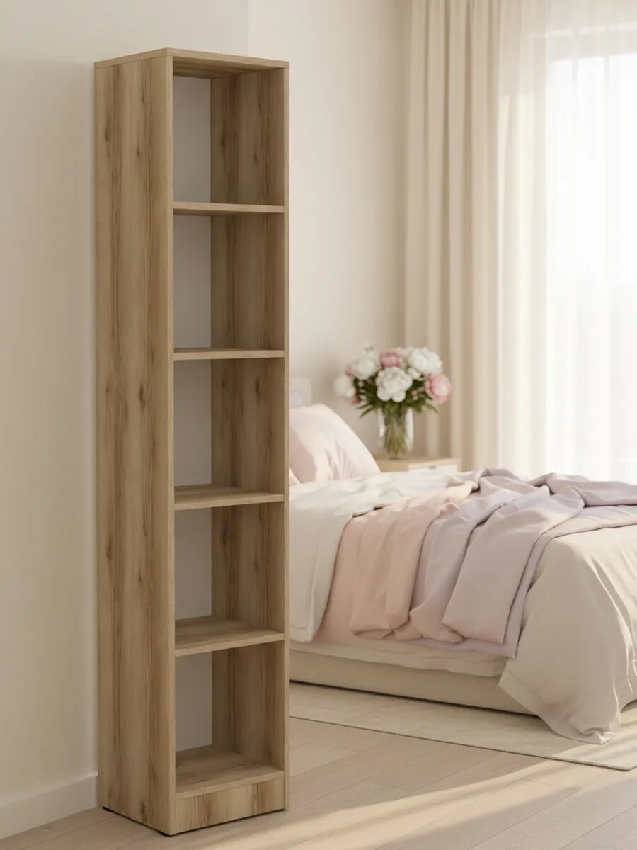 Шкаф пенал FRESTER распашной для одежды с полками, от производителя