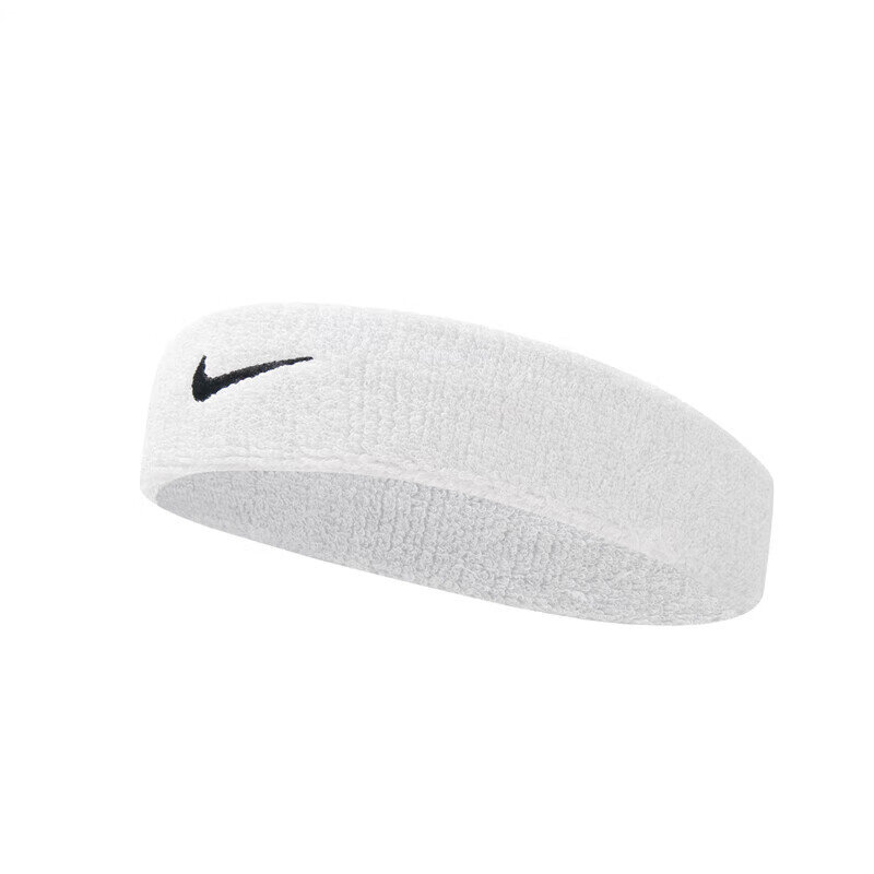 Спортивная повязка на голову Nike влаговыводящая, белая