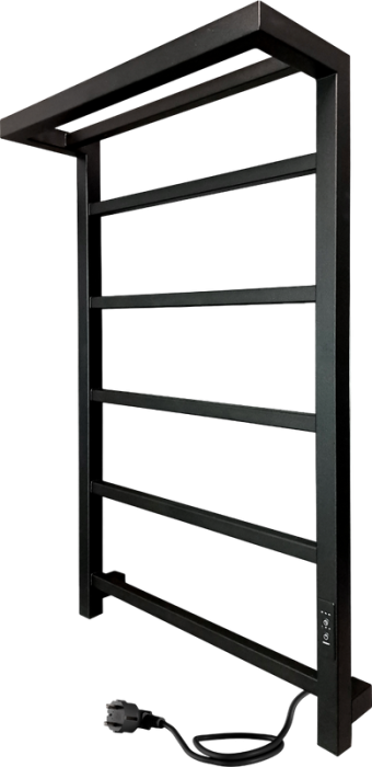 Полотенцесушитель электрический INDIGO Forma 80х50 черный муар