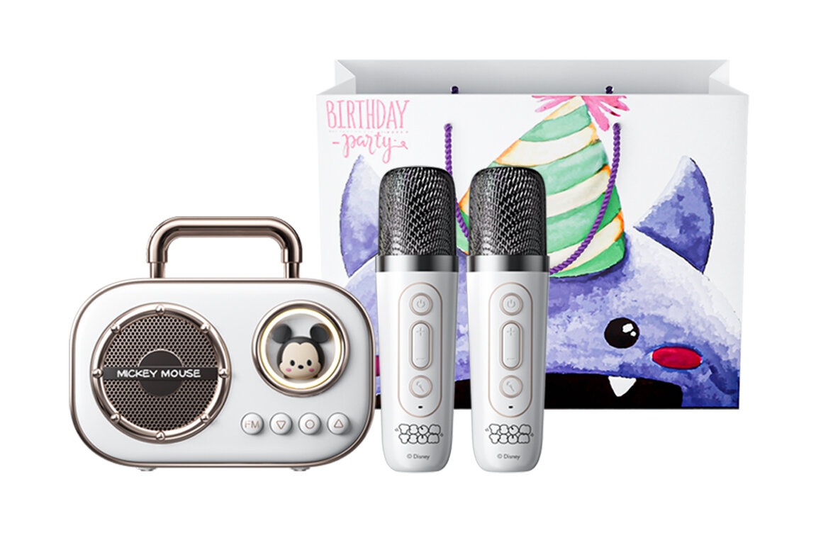 Беспроводные колонки Disney Mickey Mouse, dual-mic version, цвет: mickey mouse-dual-mic, для прослушивания музыки
