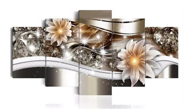 Набор для алмазной вышивки «Водопад» 5 шт. Серебряный, 1520x2 1530x2 1535x1, H3-7419