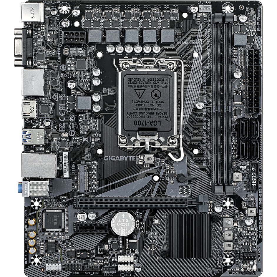 MB s1700 Gigabyte H610M S2H V3 DDR4 Soc-1700 Intel H610 2xDDR4 mATX AC`97 8ch(7.1) GbLAN+VGA+HDMI+DP