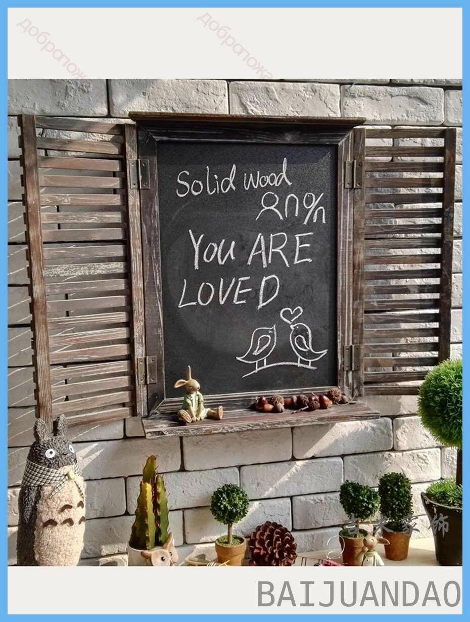 Настенный декор "Зеркальное окно-арка с полочкой" Фальш-окно коричневый