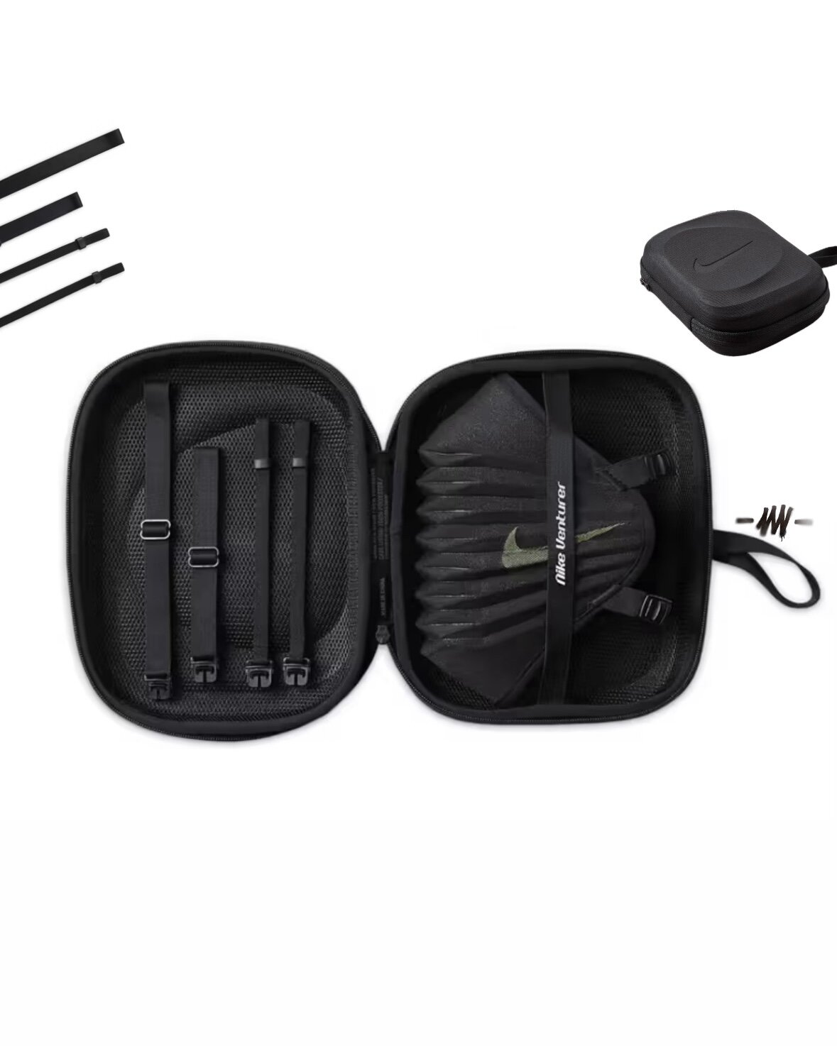 Маска + кейс Nike Venturer Performance Face Mask – Laced + Case PRM Black