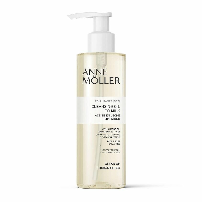 ANNE MOLLER Масло для умывания Clean Up Cleansing Oil To Milk, 200 мл