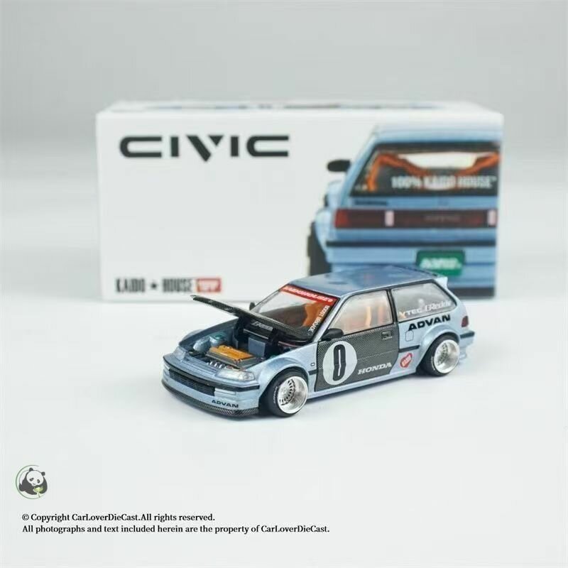 Машинка MINI GT 1:64 MINI GT x Kaido House 1:64 KHMG179 Honda Civic (EF) Kaido Roulette V1