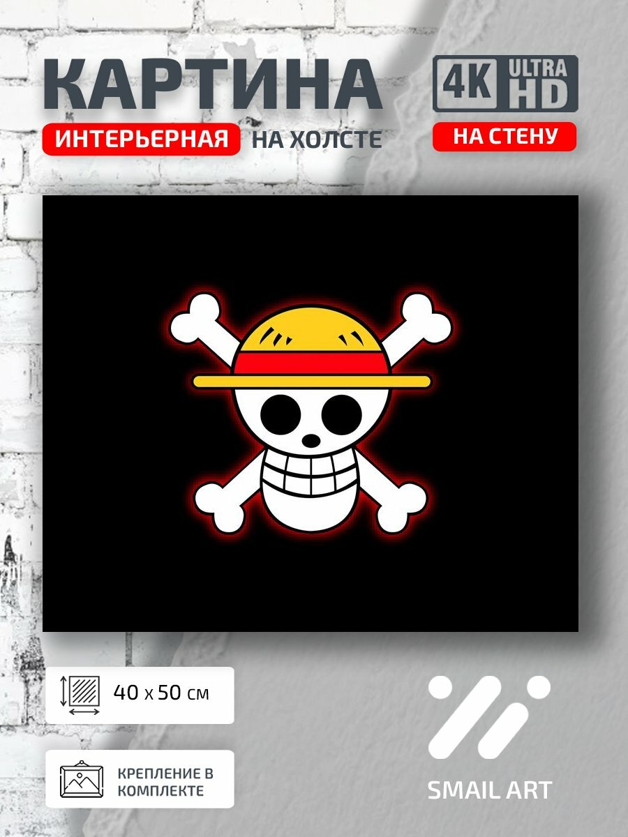 Картина на холсте интерьерная 40 на 50 на стену Череп Mood для офиса атмосфера интерьер