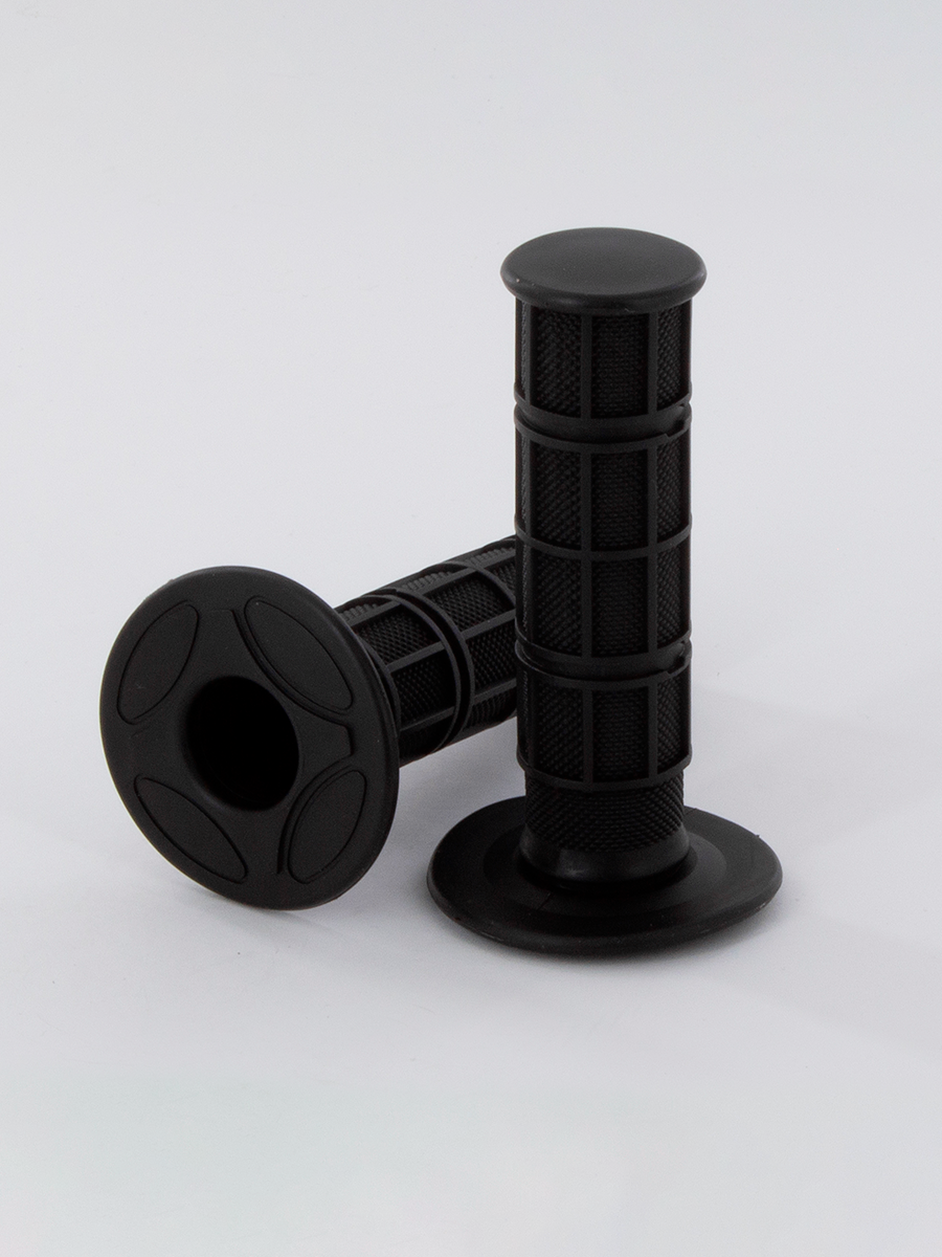 Ручки руля для мотоцикла, питбайка (грипсы), JMC Logo, черный, резина