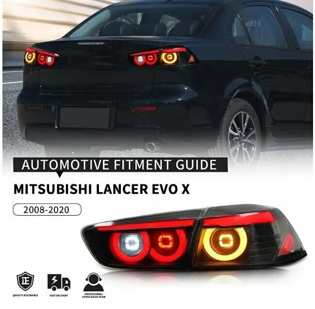 KNOW EASY-Фары автомобильные, Задний фонарь, 1 шт, арт. Mitsubishi Lancer 10 EVO x 2008-2017