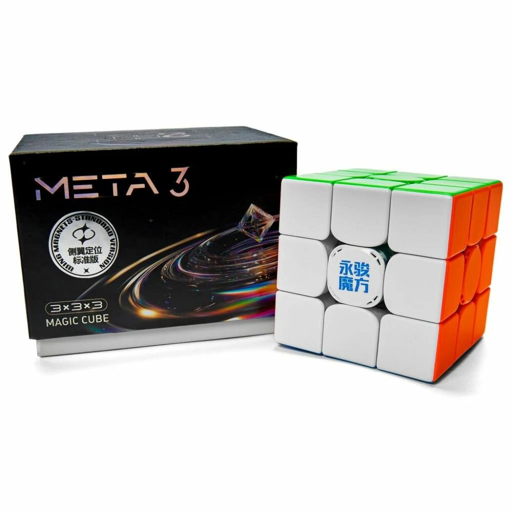 Кубмк Рубика магнитный скоростной YJ META3 3x3 Magnetic (Wing Magnets)