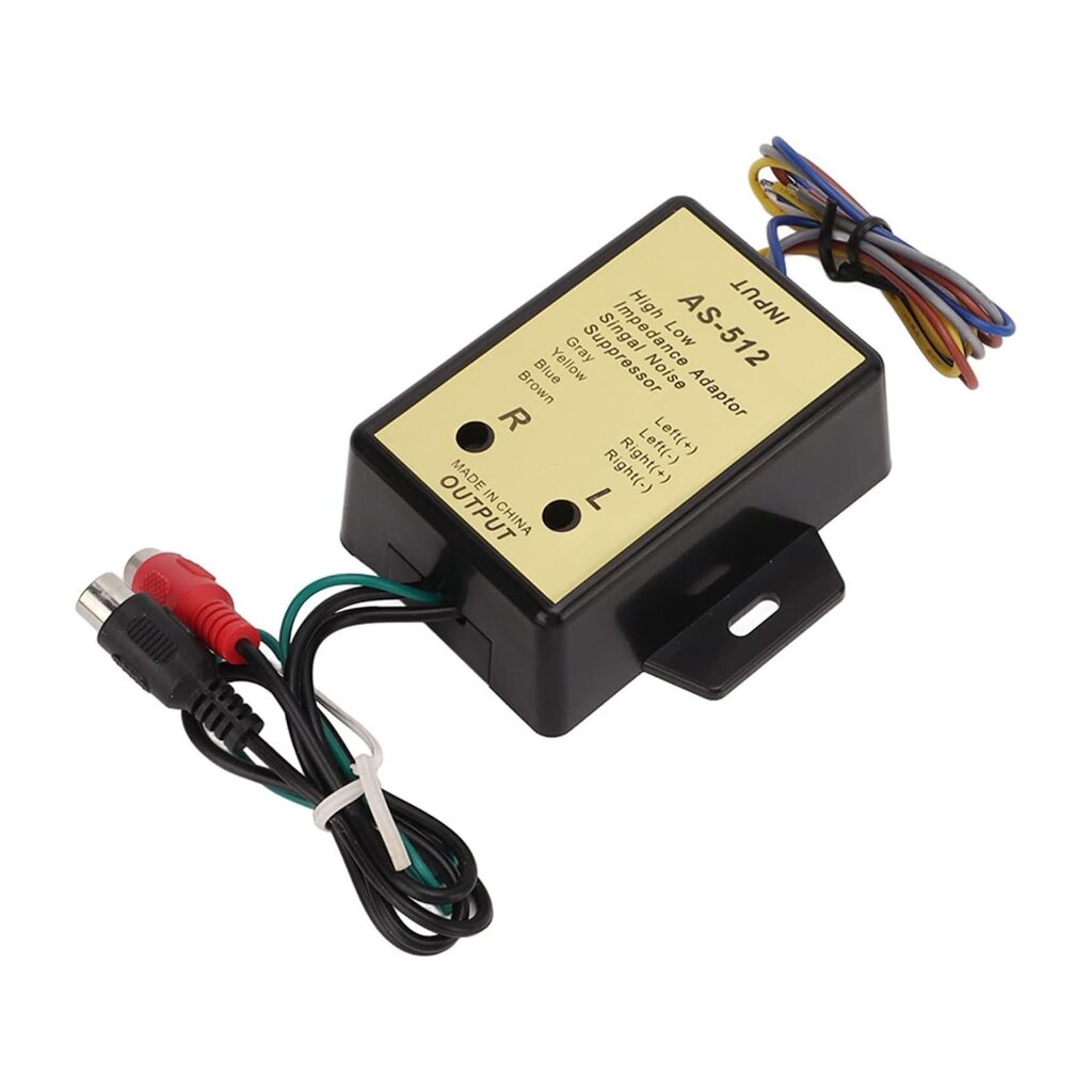 Преобразователь Уровня Громкоговорителя для Автомобиля Эквалайзер Усилитель Стереосистема 2 Канальный Адаптер с Высоким И Низким Импедансом Конвертер