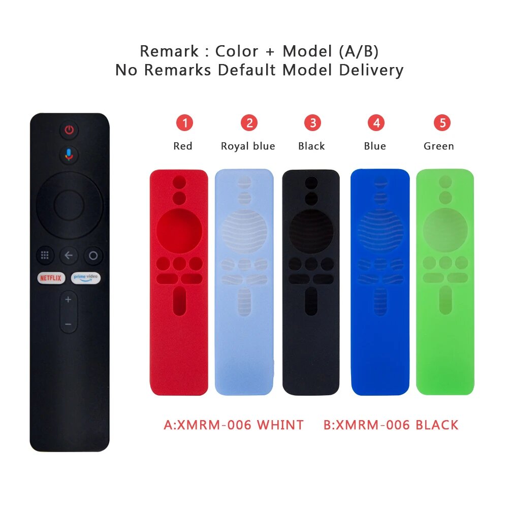 Голосовой пульт Eyaoo для Xiaomi Mi Box, красный