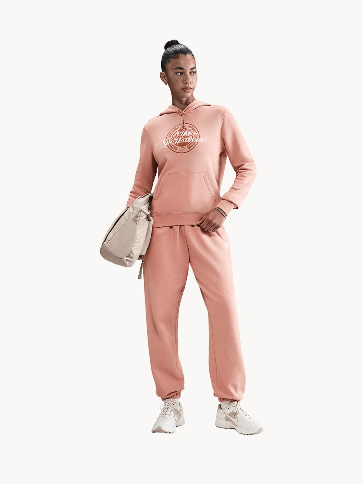 Худи спортивное NIKE Club, размер M, , светло-розовый