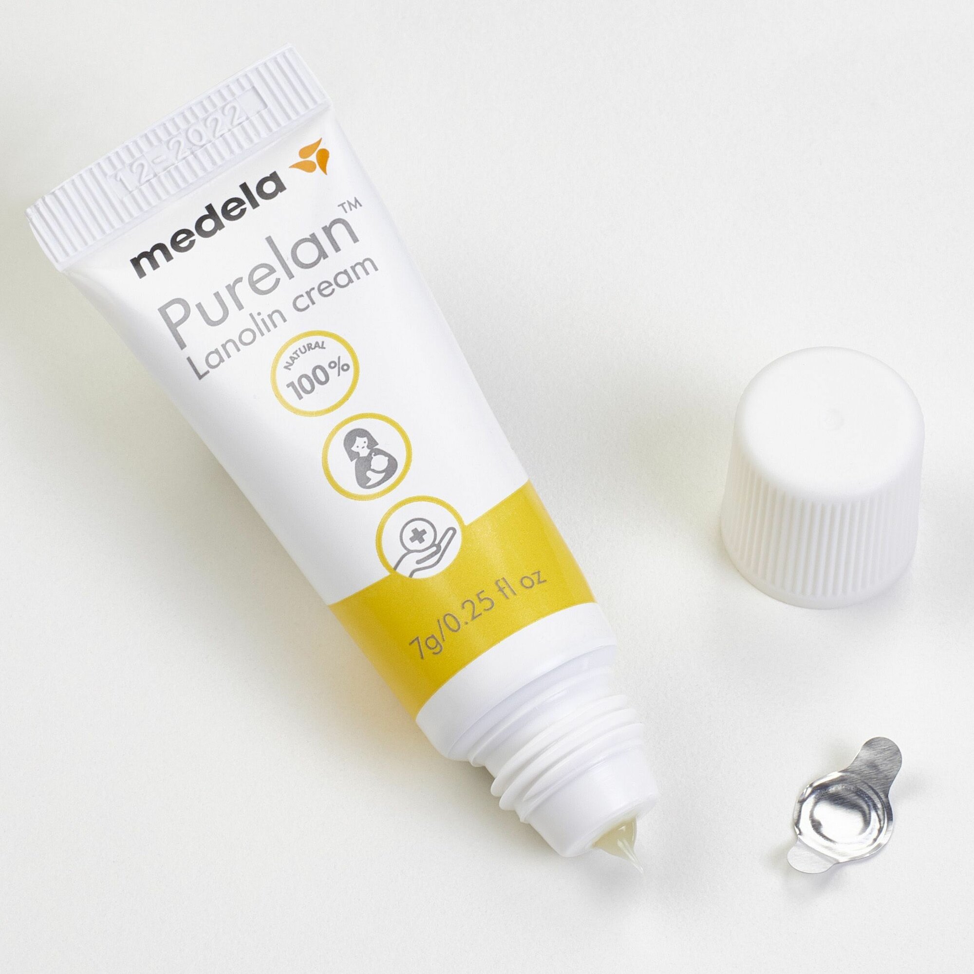 Ланолиновый крем бестселлер Medela Purelan для косметического и гигиенического ухода за кожей сосков в период грудного вскармливания, туба 7 грамм