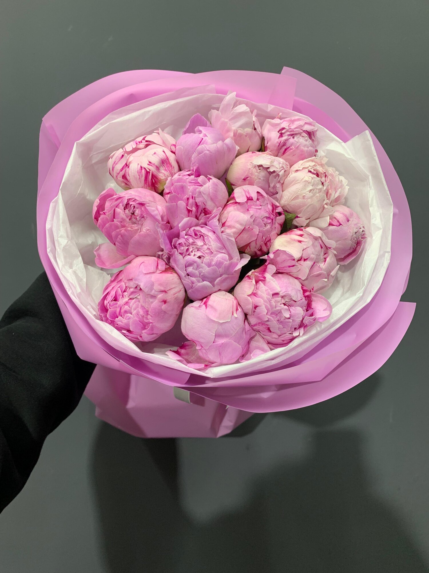 Розовый Пион 15шт