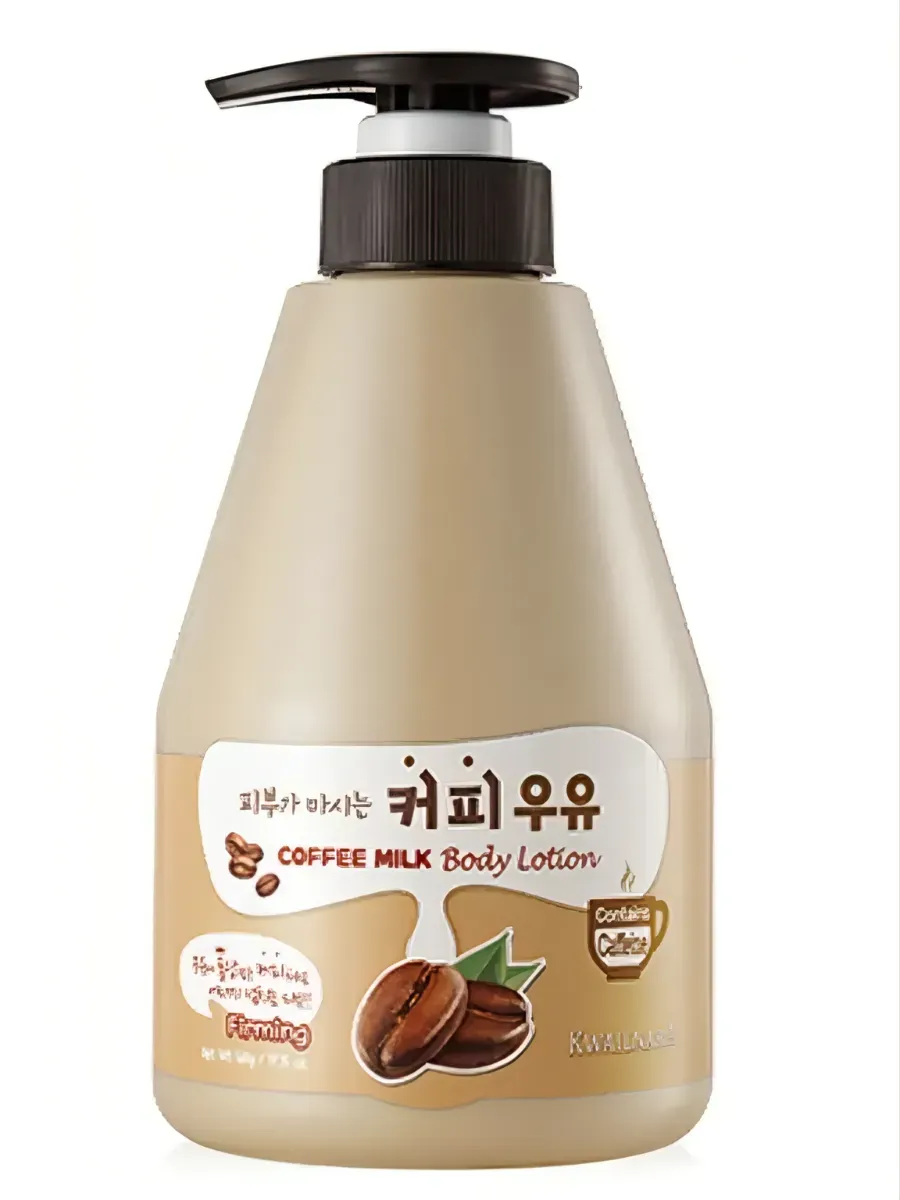 Лосьон Welcos Kwailnara Coffee Milk Body Lotion, Увлажняющий лосьон для тела с кофейным молоком, 560 г