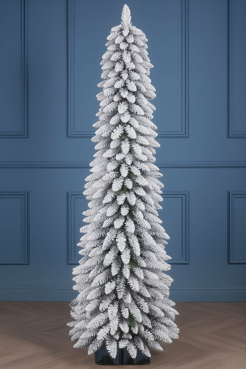 Искусственная елка Альпина 180 см заснеженная, ПВХ, с металлической подставкой, Winter Deco 2000145