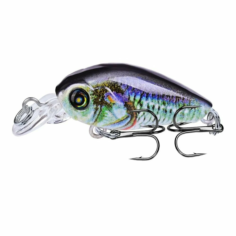 1 шт. Микро Кренкбейт CR0031H Плавающая рыболовная приманка Topwater Hard Wobbler Mini Bait 4,7 см-4 г
