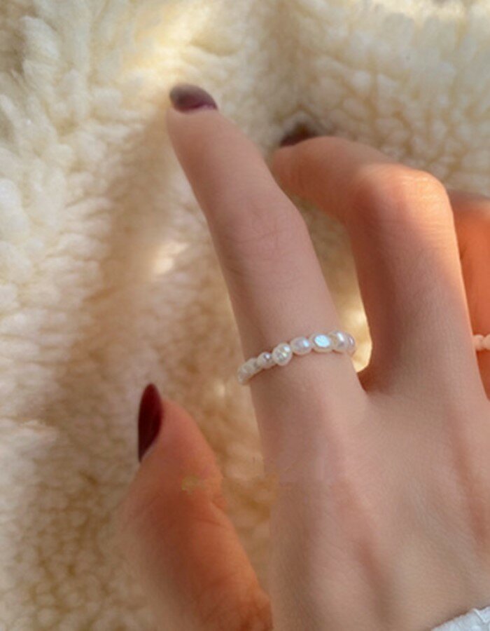 Кольцо, жемчуг имитация