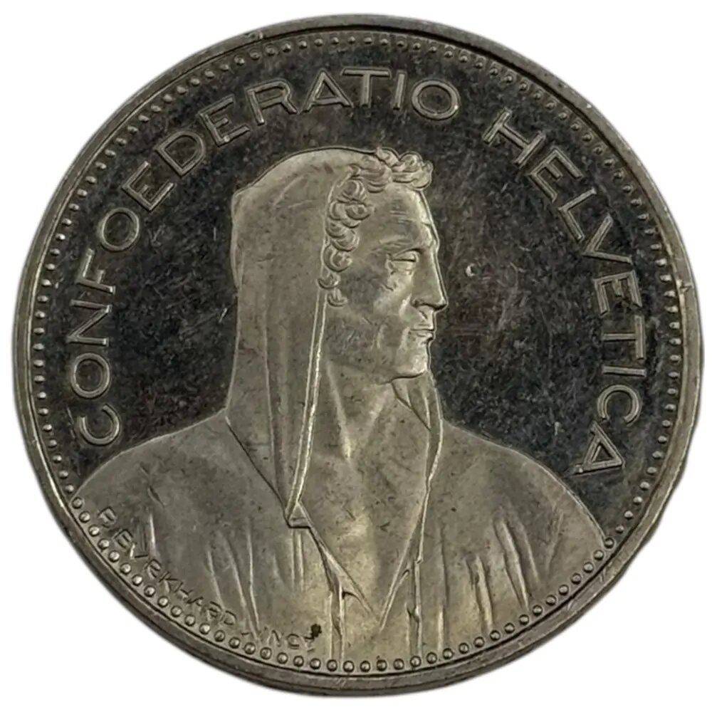 Швейцария 5 франков 1998 г. (B)