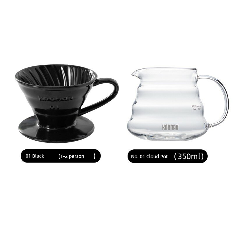 Керамический кофейный дриппер V60, набор для ручного заваривания кофе, фильтр-воронка для кофе, сетчатый фильтр для