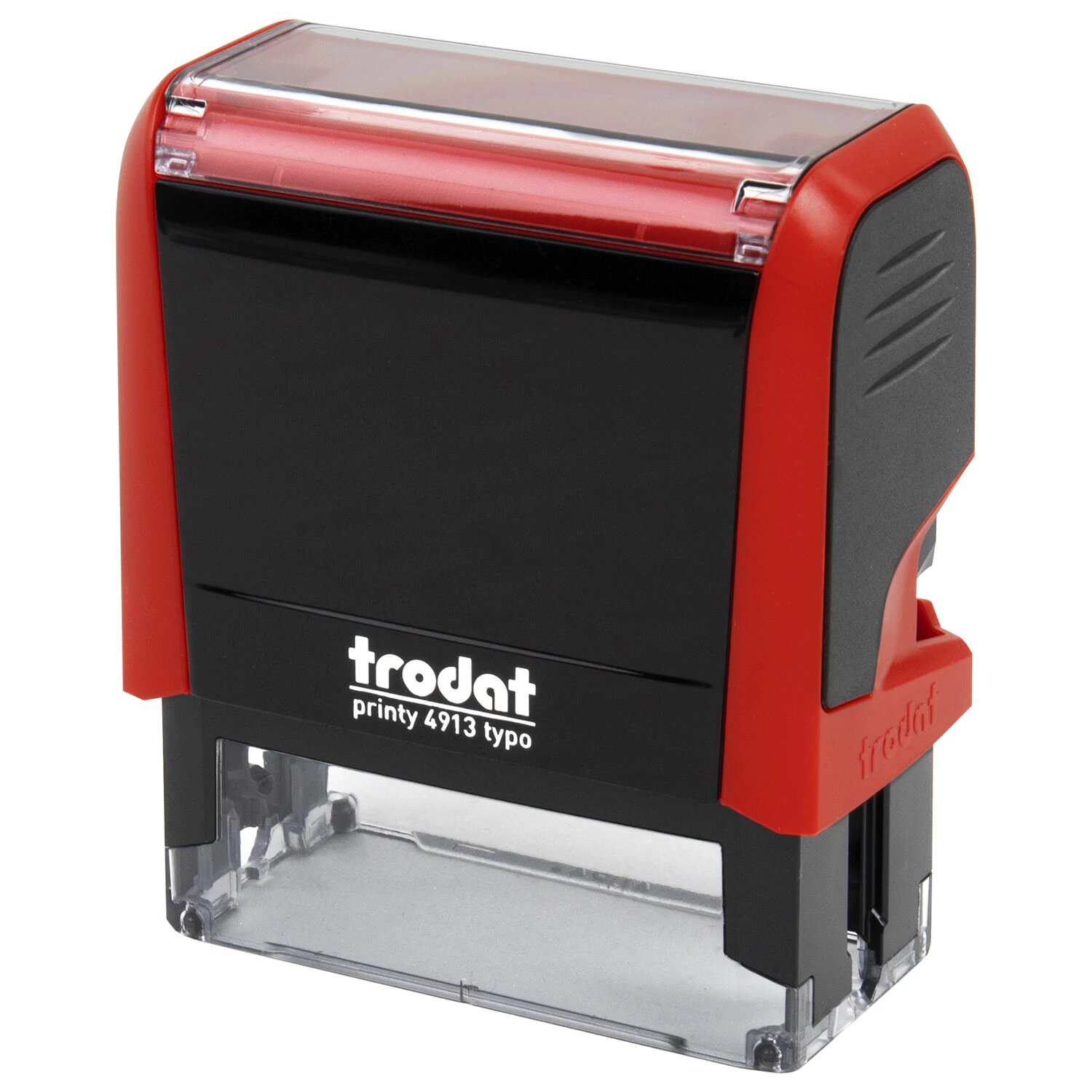 Штамп самонаборный 5-стр, 5822 мм, синий, TRODAT 4913P4/DB, корпус красный, кассы В комплекте, 43219