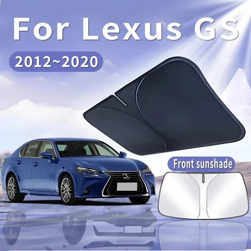 Складной автомобильный солнцезащитный козырек для Lexus GS L10 2012 ~ 2020 2015, солнцезащитный козырек на лобовое стекло, теплоизоляция, летнее охлаждение, автоаксессуары